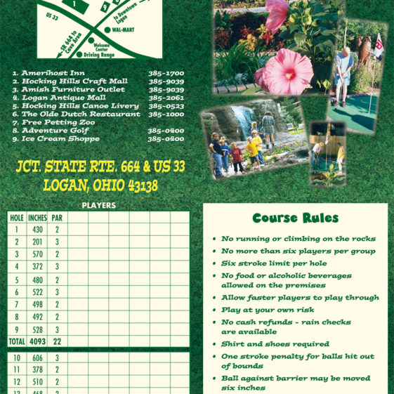 Mini Golf Scorecards – Golf Associates
