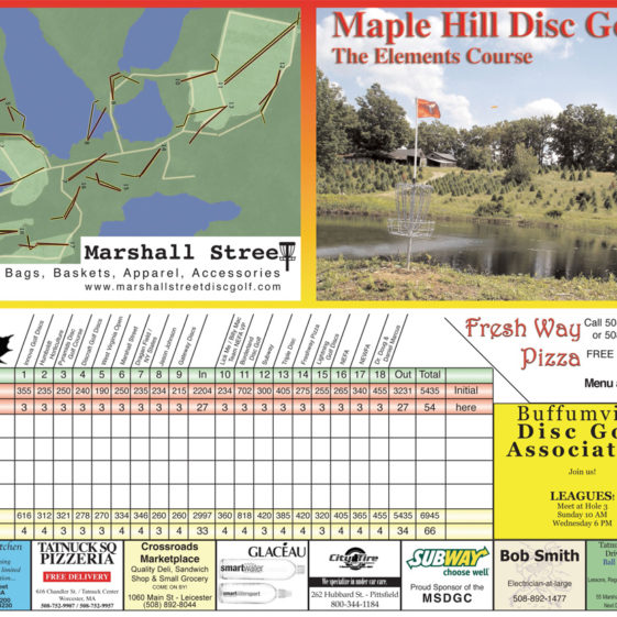 Disc Golf Scorecards – Golf Associates