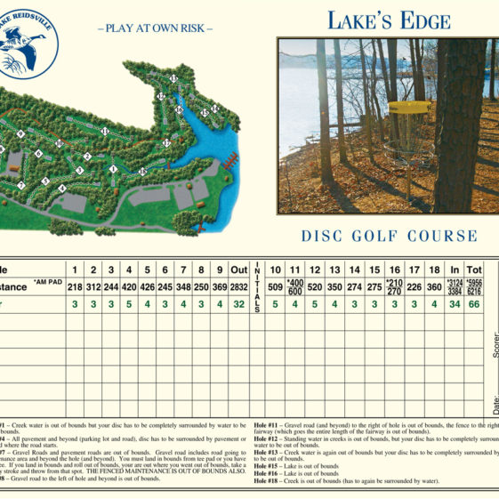 Disc Golf Scorecards – Golf Associates