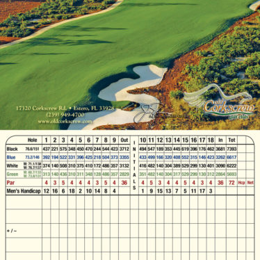18 Hole Scorecards – Golf Associates