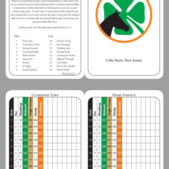 Double Round Corner Scorecards – Golf Associates